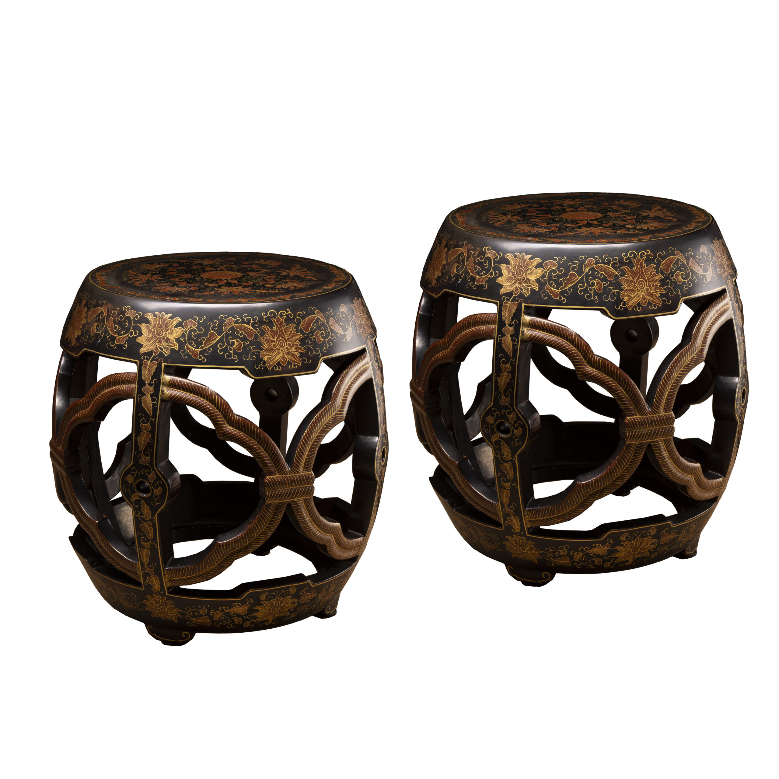 Tables - Asian Lacquer Round Chinoiserie Table/Stool 10341 - Rubbish ...